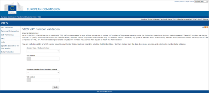 Batch EU VAT numbers check - justaxit.com